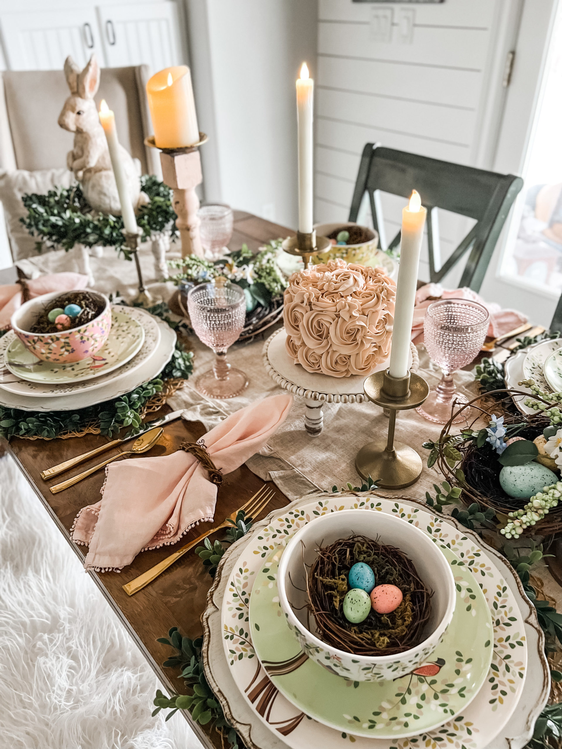 Easter Table Setting Ideas - House on Louise Meadow